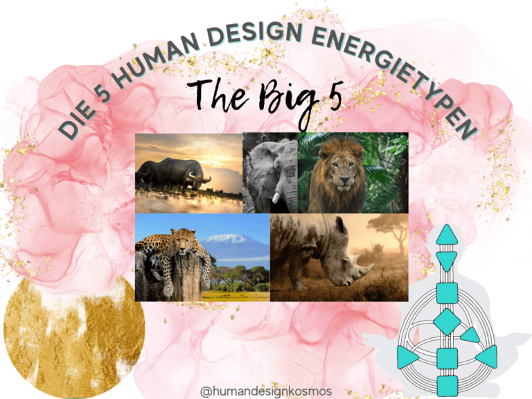 Human Design Typen - Die Big 5 - Welcher Typ bin ich? 🪐